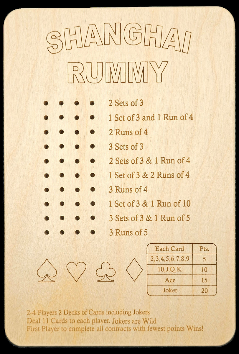 Shanghai Rummy gameboard – RoaryCraft